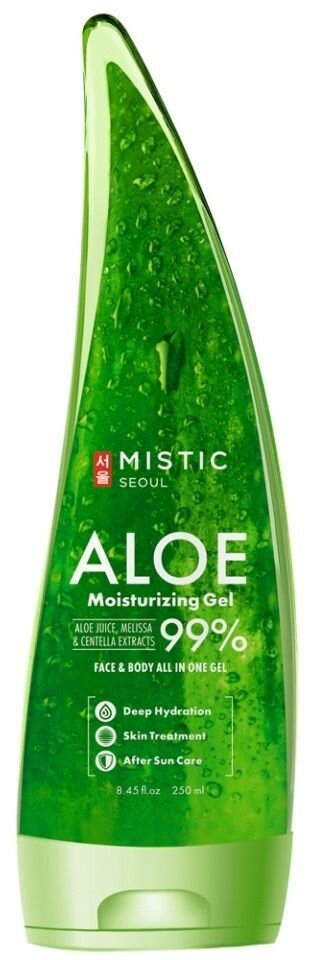 MISTIC Увлажняющий гель с экстрактом Алоэ Вера Aloe Moisturizing Gel 99%, 250 мл