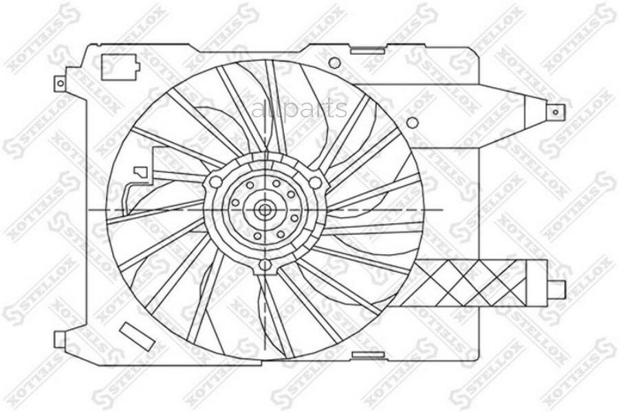 STELLOX 2999410SX вентилятор охлаждения!\ Renault Megane 1.4-2.0 02>