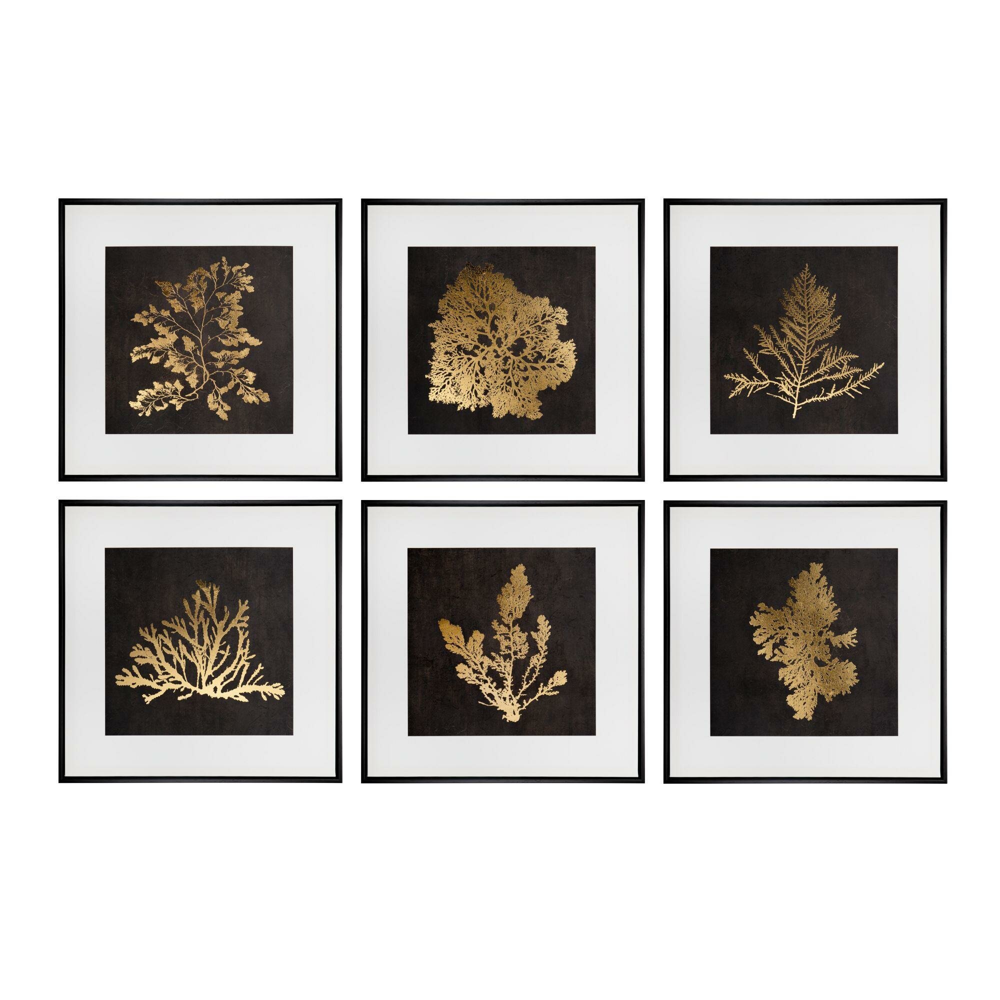 Панно Tomas Stern "87068", дерево, на матовом холсте, золотистое, чёрное