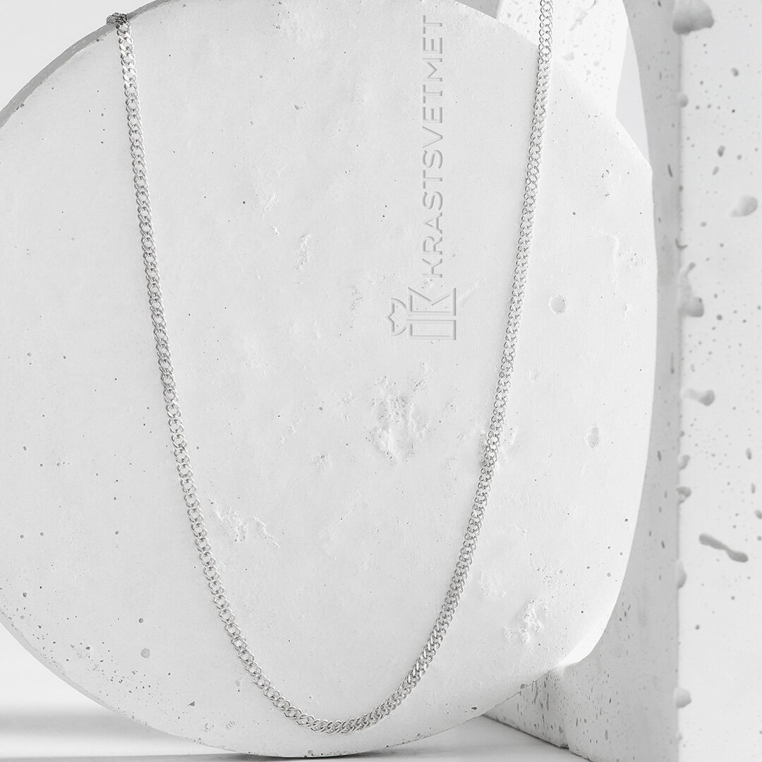 Цепь серебро, 925 проба, родирование