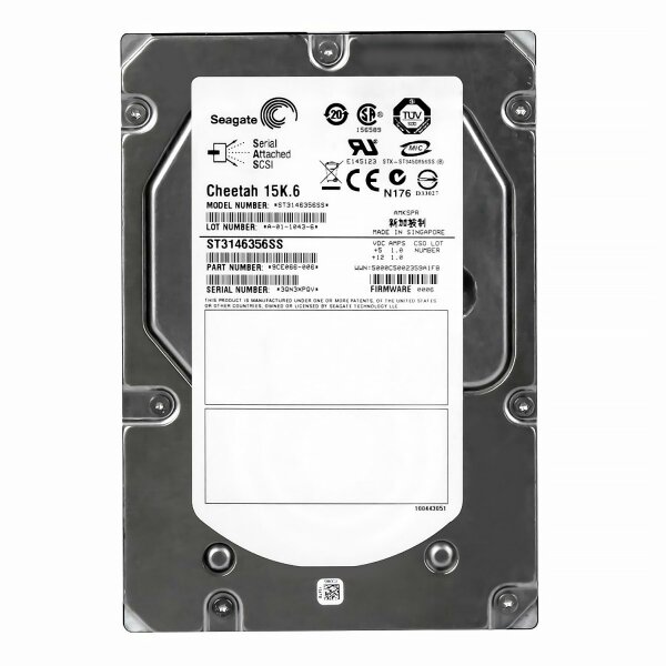 Жесткий диск Seagate ST3146356SS 146Gb SAS 3,5" HDD