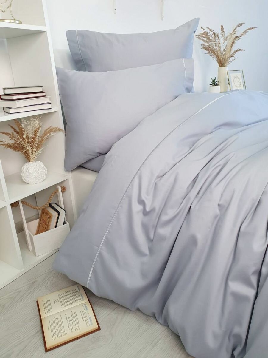 Постельное белье Tivolyo Home Casual (серый) евро-макси