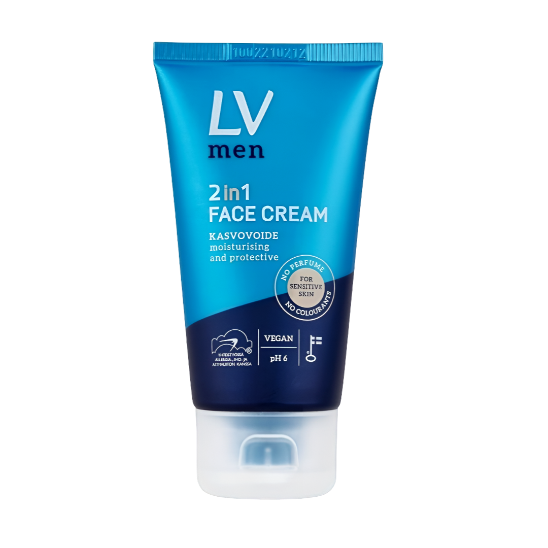 Крем для лица мужской LV увлажняющий гипоаллергенный, 75 мл