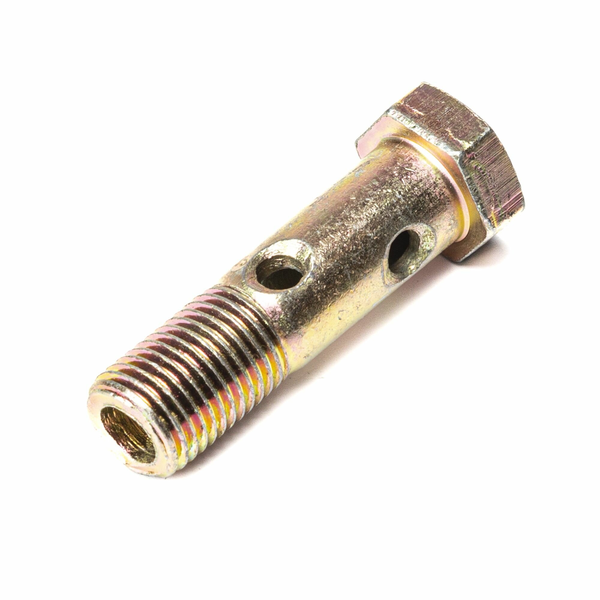 Болт-штуцер поворотного угольника 240-1111103-А (М14, 2 отверстия), МТЗ (Китай)