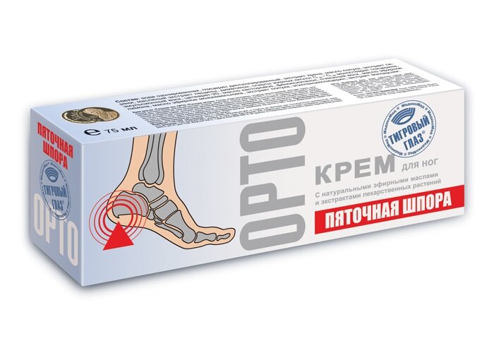 Тигровый Глаз ОРТО крем при пяточной шпоре туба 75 мл