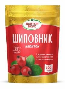 Шиповник, растворимый напиток, Доктор вкус 500 гр - 6 шт