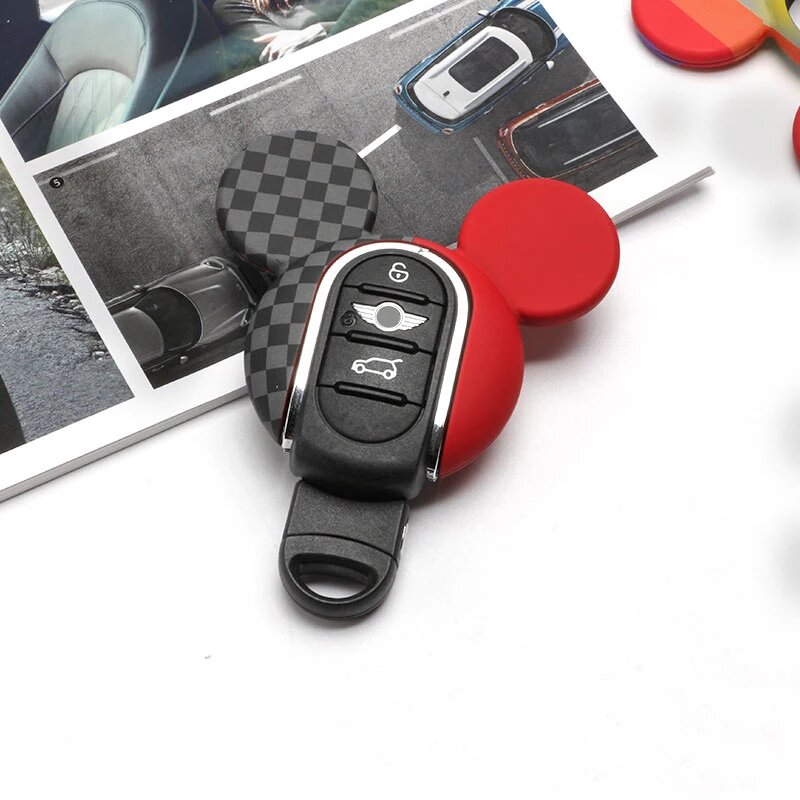 Чехол для автомобильного ключа, чехол для ключа Miky, украшение для ключей для BMW Mini Cooper S JCW One F54 F55 F56 F57 F60, автомобильные аксессуары