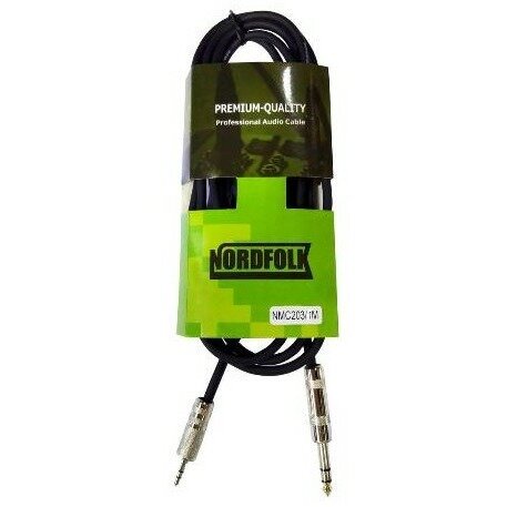 Кабель аудио 1xMini Jack - 1xJack NORDFOLK NMC203 1.0m