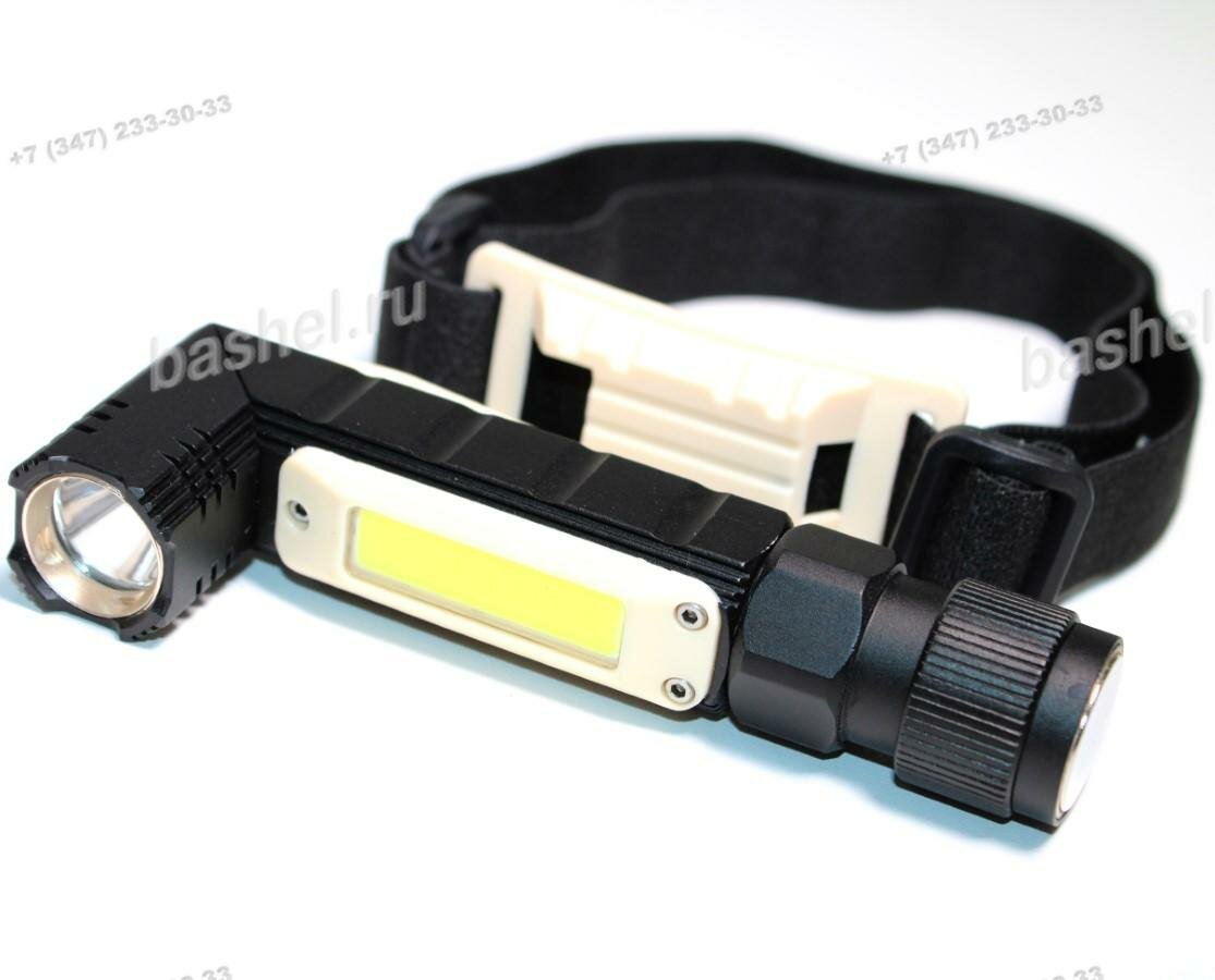 Фонарь светодиодный налобный Патриот PT-FLR23 5 режимов (встр. аккум, ЗУ-USB), Патриот