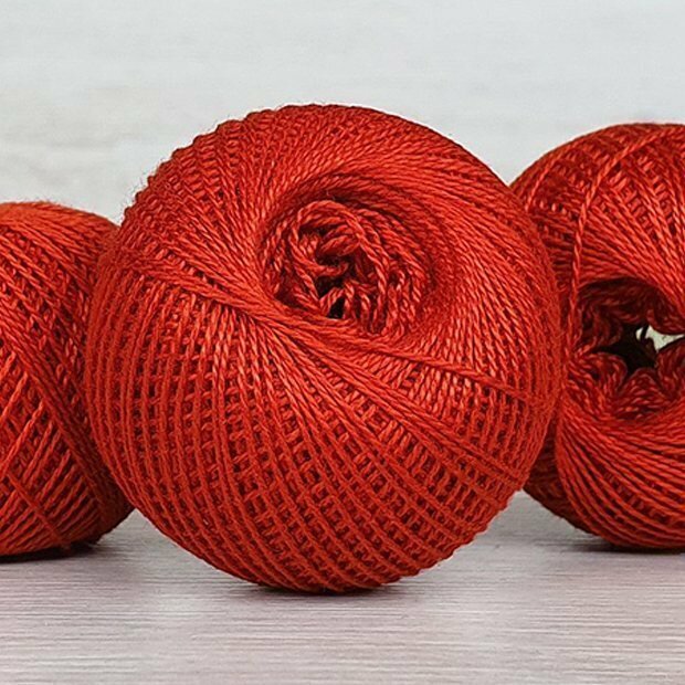 Пряжа ПНК им. Кирова ирис 25 0713 оранжевый (6 мотков)