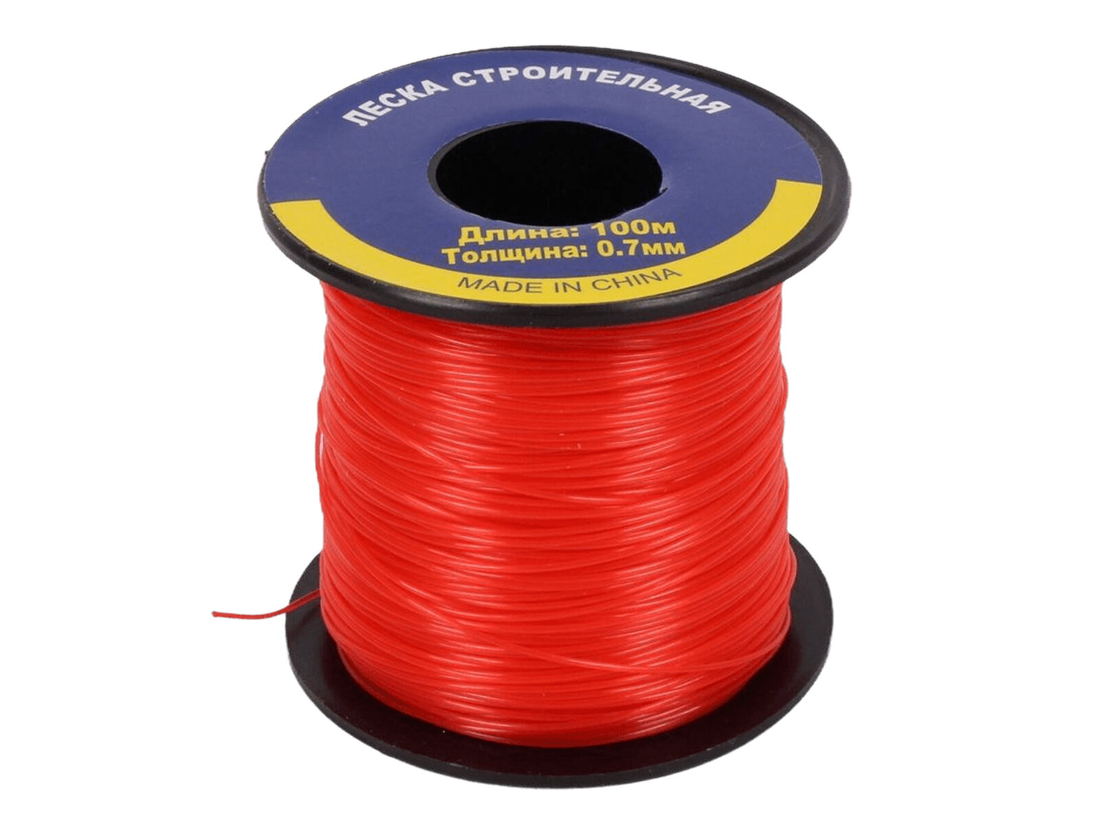 Леска строительная 0.7х100м красная