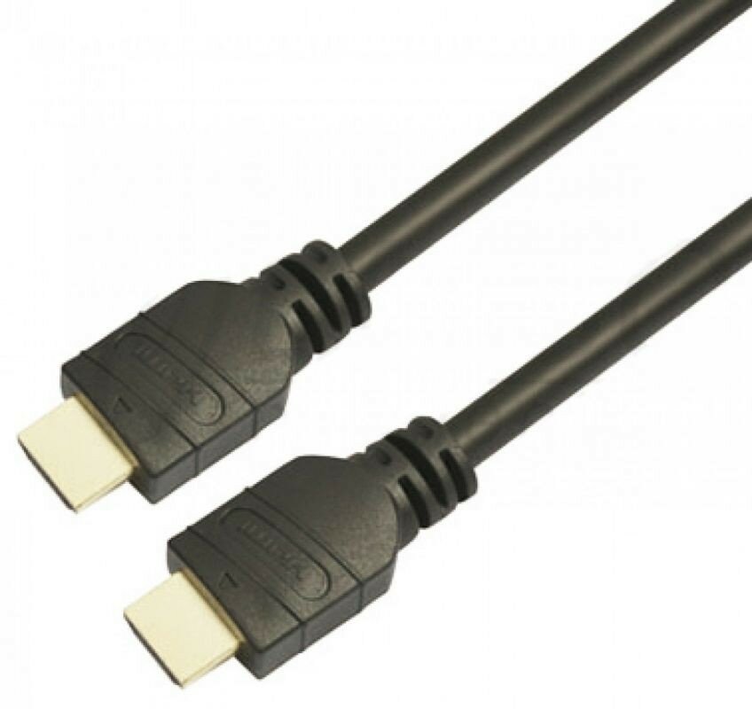 Кабель аудио-видео LAZSO WH-111 HDMI (m)/HDMI (m) 2м. позолоч. конт. черный (WH-111(2M))