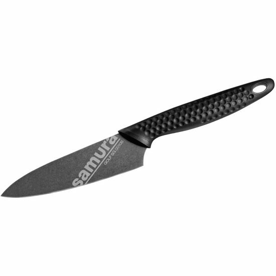 Нож кухонный для чистки овощей и фруктов Samura GOLF Stonewash, 98 мм (SG-0010B/K)