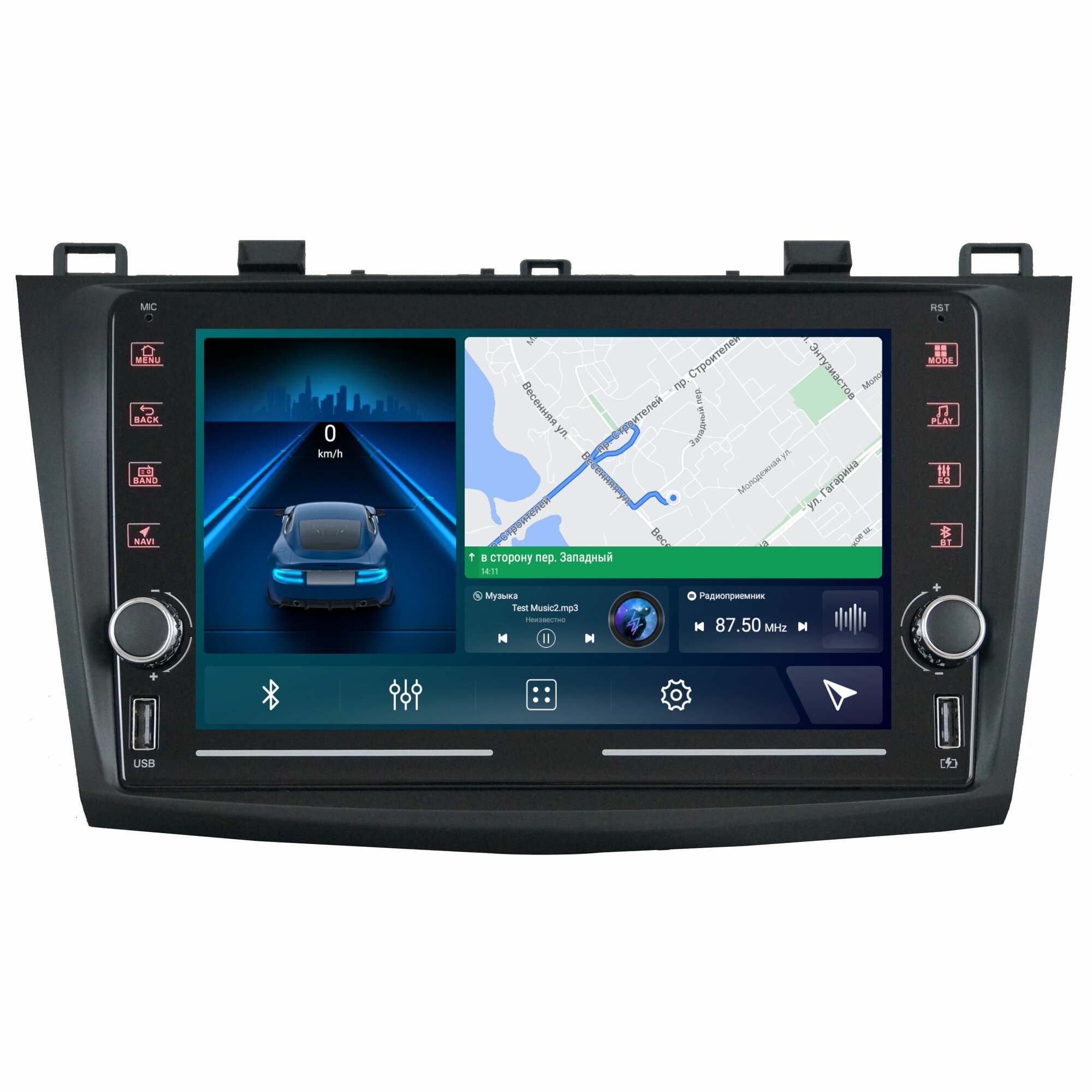 Магнитола R320 Mazda 3 BL 2009-2013 с Android 13, 4/64Gb память, 8 ядерный процессор, Carplay, DSP, 4G модем (Sim)
