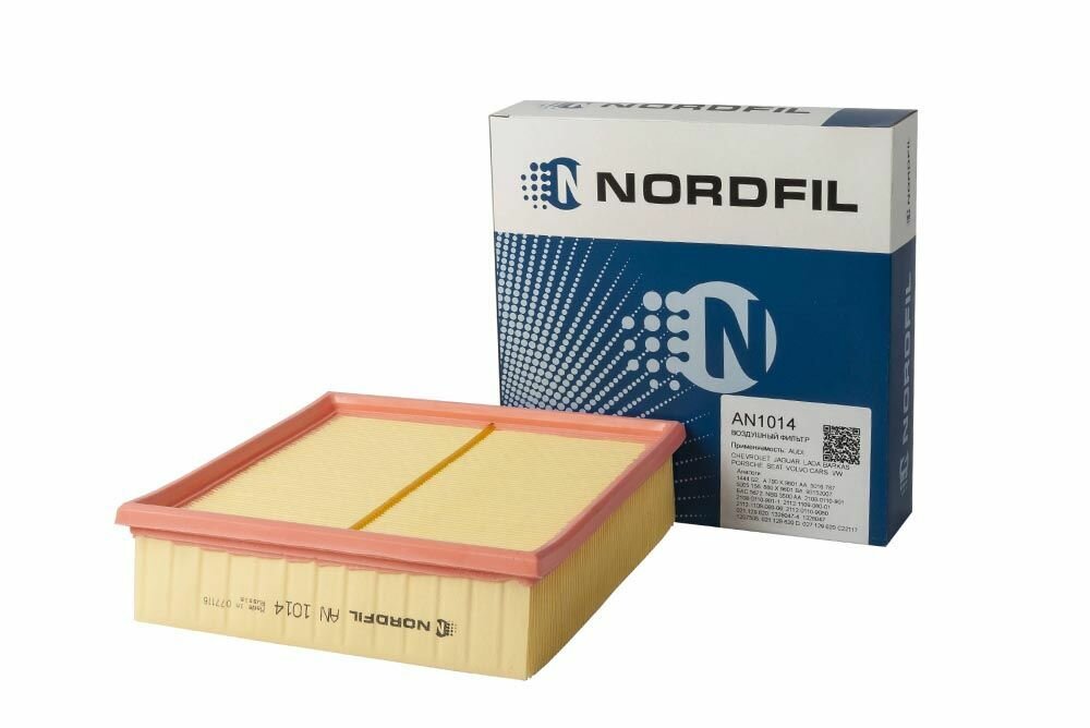 NORDFIL Фильтр воздушный ВАЗ (инжектор) ВАЗ 2110 2111 2112 Priora Granta Kalina Niva Samara
