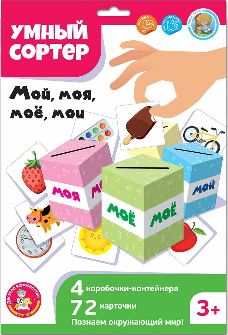 Игра развивающая Умный сортер "Мой, моя, моё, мои"