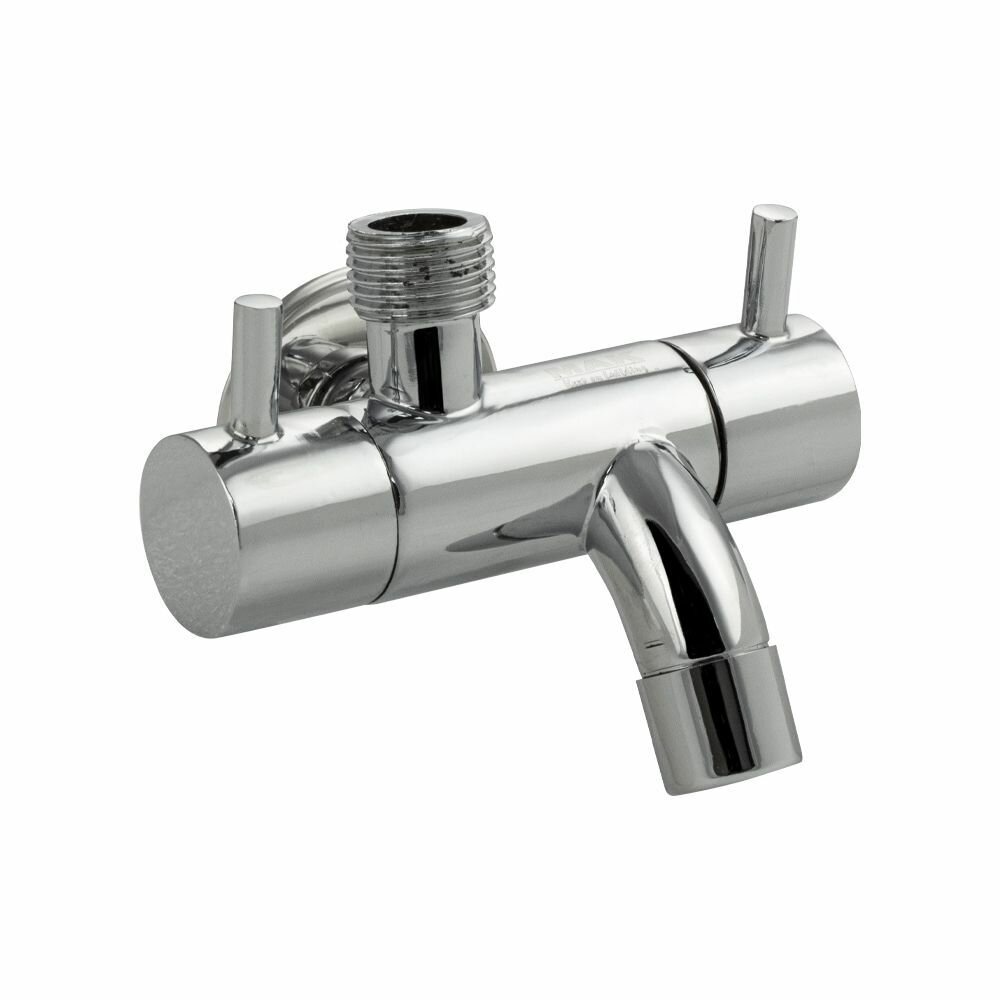 MAK - Кран водоразборный универсальный с гусаком и с выходом под биде или ДУШ