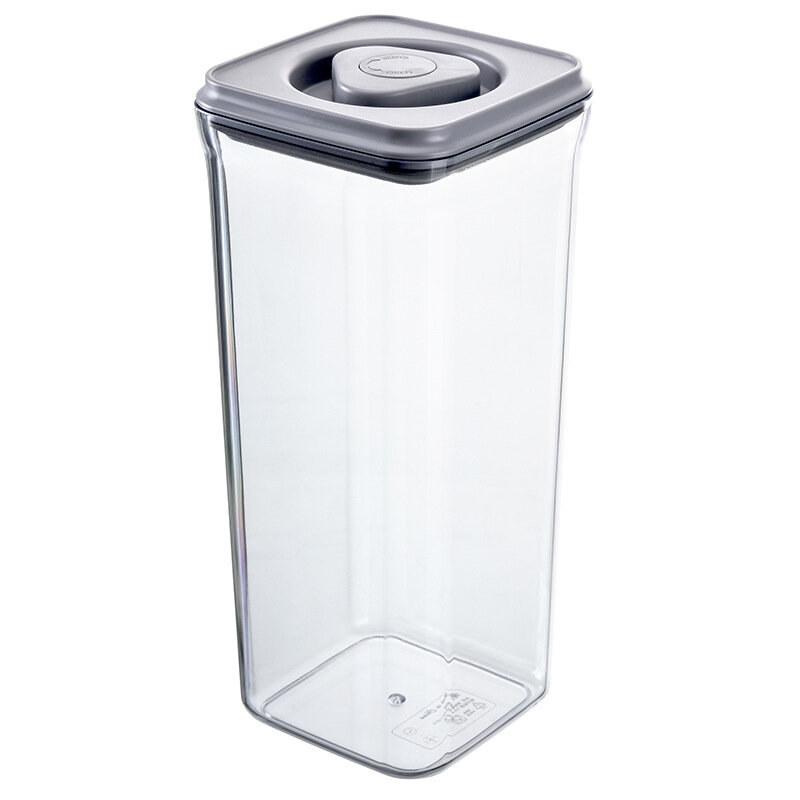 Банки для хранения Good full house, влагостойкие, серые, квадратные, 2400 мл, 6 шт