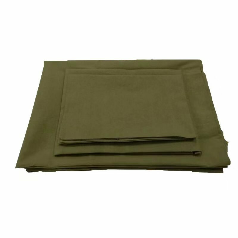 Комплект постельного белья армейского зеленого цвета для общежития, 6 предметов, односпальная кровать, одеяло, хлопковый матрас, комплект из 3 предметов