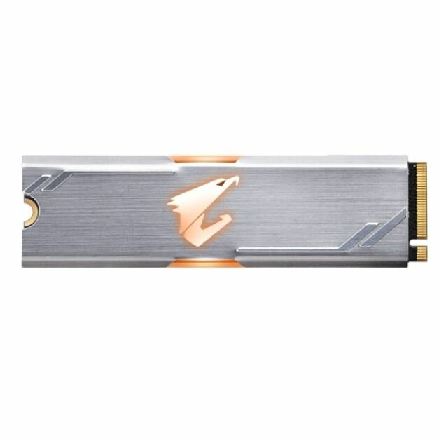 256 ГБ SSD M.2 накопитель GIGABYTE Aorus RGB (GP-ASM2NE2256GTTDR) - PCI-E 3.0, чтение - 3100 Мбайт/с, запись - 1050 Мбайт/с, 3D TLC NAND
