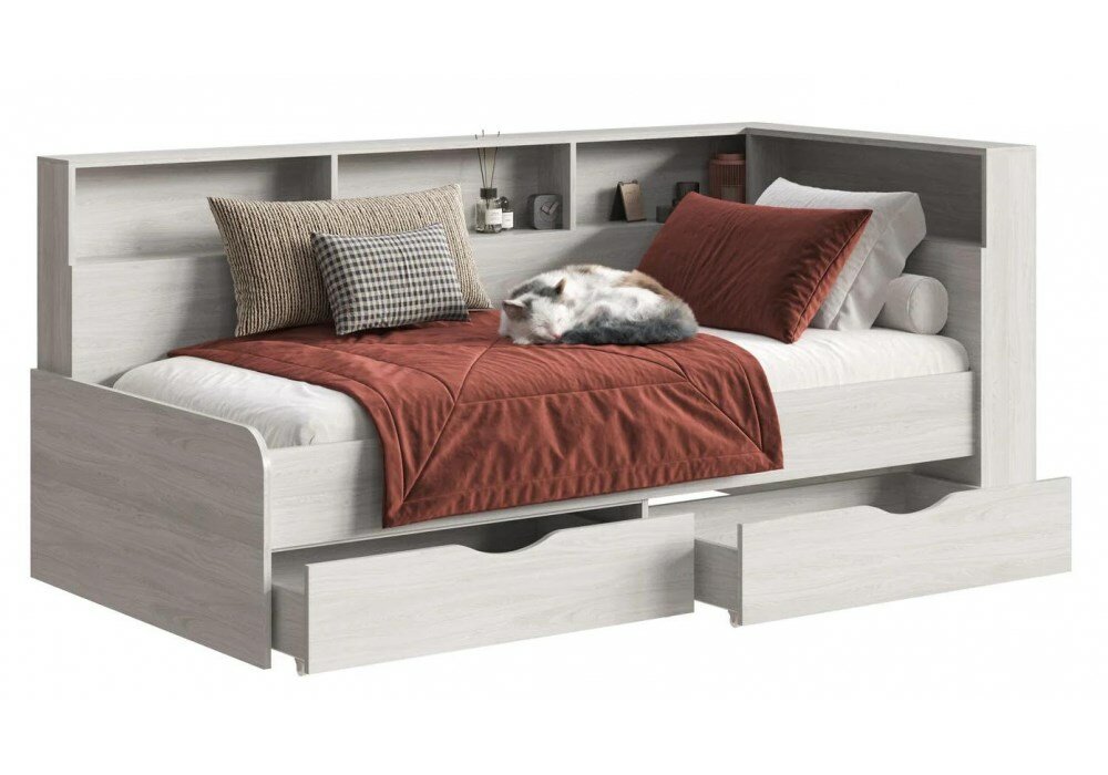 Кровать Woodville Тахта Амер 190х80 анкор светлый