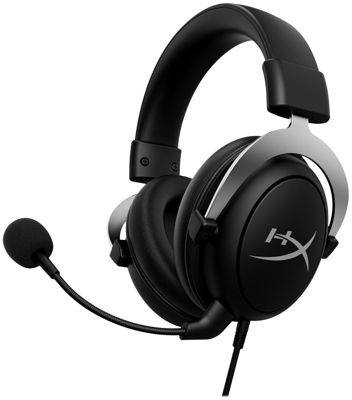 Наушники HyperX CloudX HHSC2-CG-SL, с микрофоном, игровые, накладные, 41 Ом
