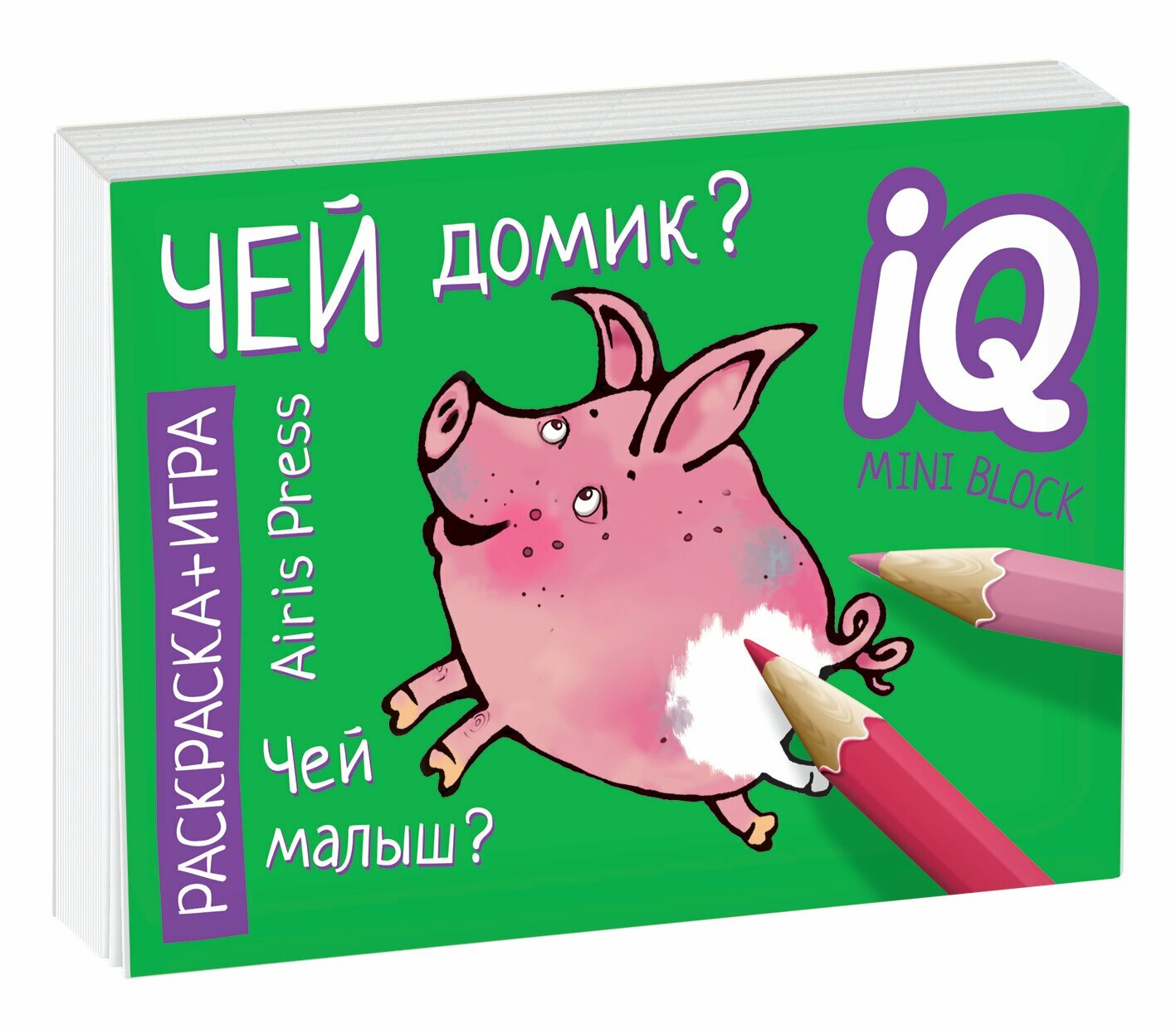 Раскраска-игра (мини). Развивающие игры. Чей домик? IQ минираскраски