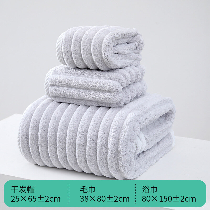 Полотенце из кораллового флиса Xiangfeng, крупный размер, банное полотенце, шапочка для сушки волос, набор для душа, мягкий и впитывающий, подарок, оптовая продажа