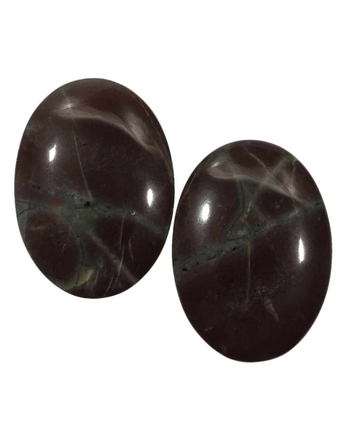 Кабошон Яшма (пара), размер: 34х24х4 мм, натуральный камень.