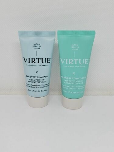 Virtue Восстанавливающий шампунь кондиционер Travel size Recovery shampoo 15ml & Recovery Conditioner 15ml