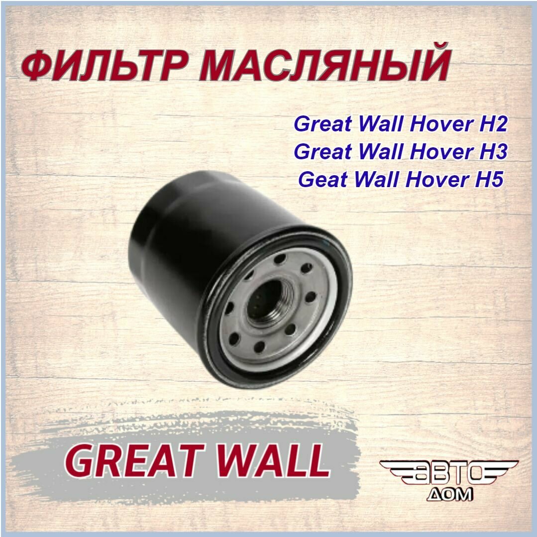 Фильтр масляный Грейт Волл Ховер/Ховер 3/Ховер 5/Great Wall Hover H3/H5, арт. SMD136466V