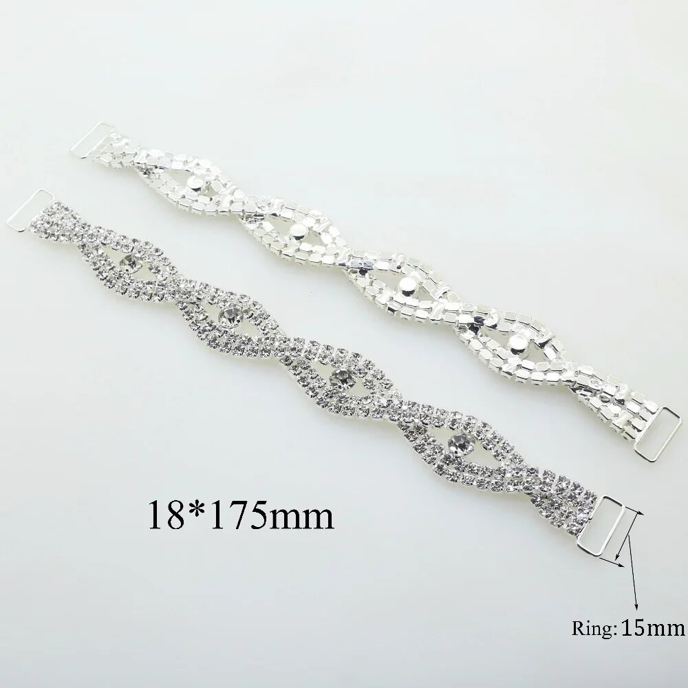 Металлические пряжки с кристаллами Lkeran 18X175mm