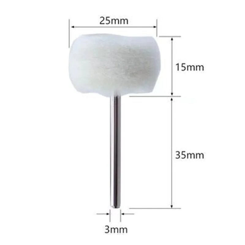 Набор из 25 шт. шлифовальных головок 2.35мм/3мм