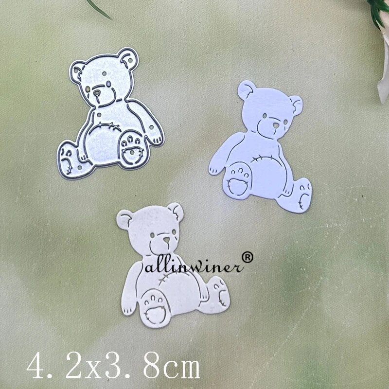 Металлические трафареты Gnome медведь для скрапбукинга Bd-16