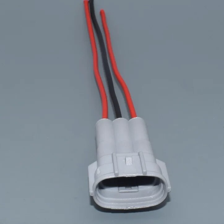 Shhworldsea 1 шт. 3-контактный разъем «мама-папа» 6188-0282 6189-0443 090 TS разъем провода генератора для Toyota Lexus 1PCS MALE GREY