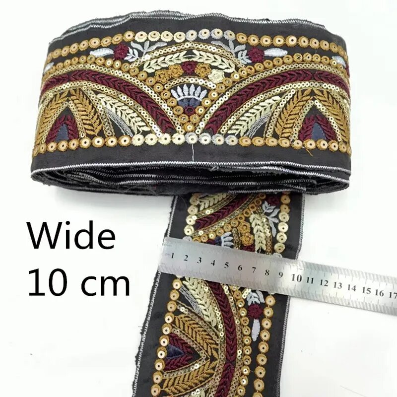Этническая вышитая кружевная лента из полиэстера/нейлона 1