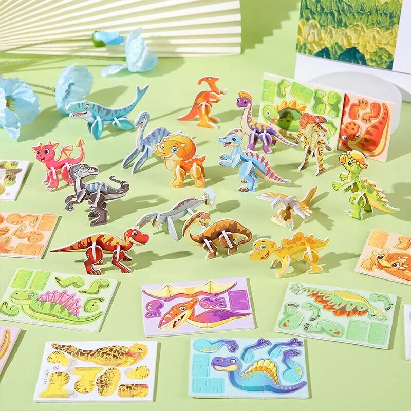3D пазлы динозавры, 30шт, цвет Dinosaur Puzzle