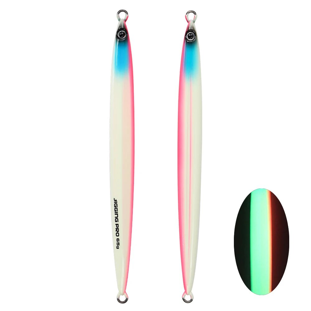 JIGGING PRO Gekito Jig Strike 85g Glow