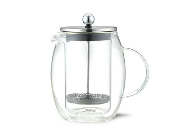 9128 FISSMAN Френч-пресс с двойными стенками - заварочный чайник с поршнем 1000 мл (стеклянная колба)