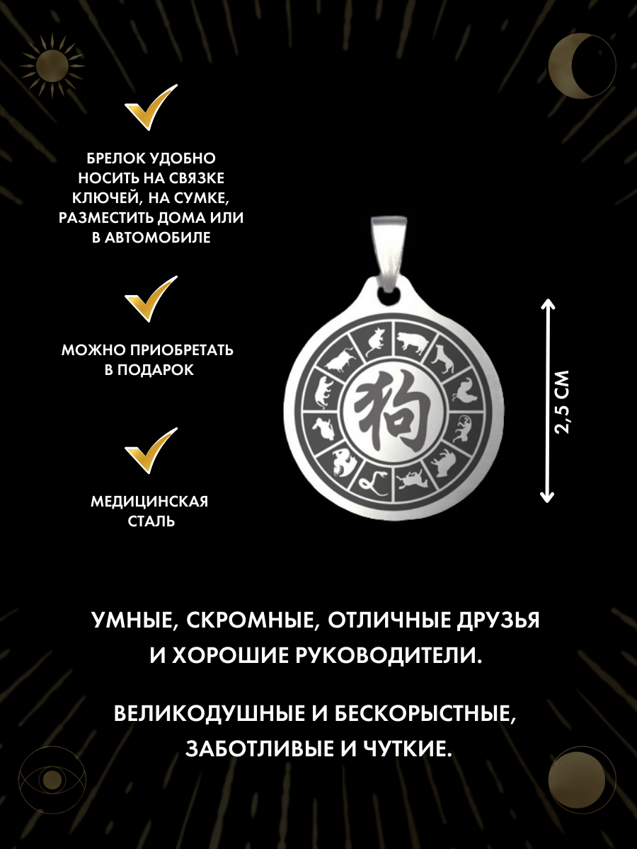 Талисман удачи Собака, восточный гороскоп, защита от сглаза и порчи, год собаки — фото 1