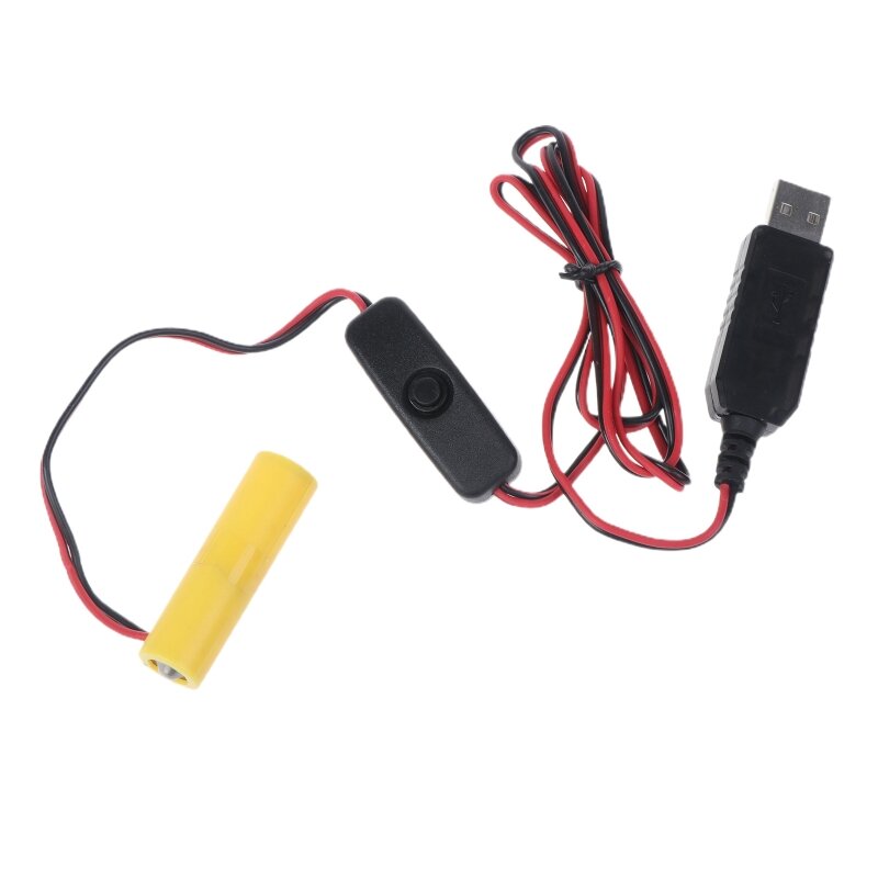 Кабель для отсоединения батареи AA 1,5 В USB-блок питания с выключателем-1 м