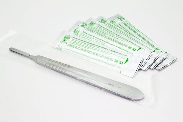 Скальпель Россия с набором сменных насадок (5 шт), 1 шт