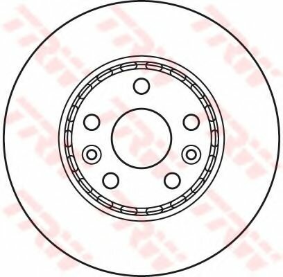 Диск тормозной RENAULT: KANGOO 08- (упаковка 2 шт.), TRW DF6110