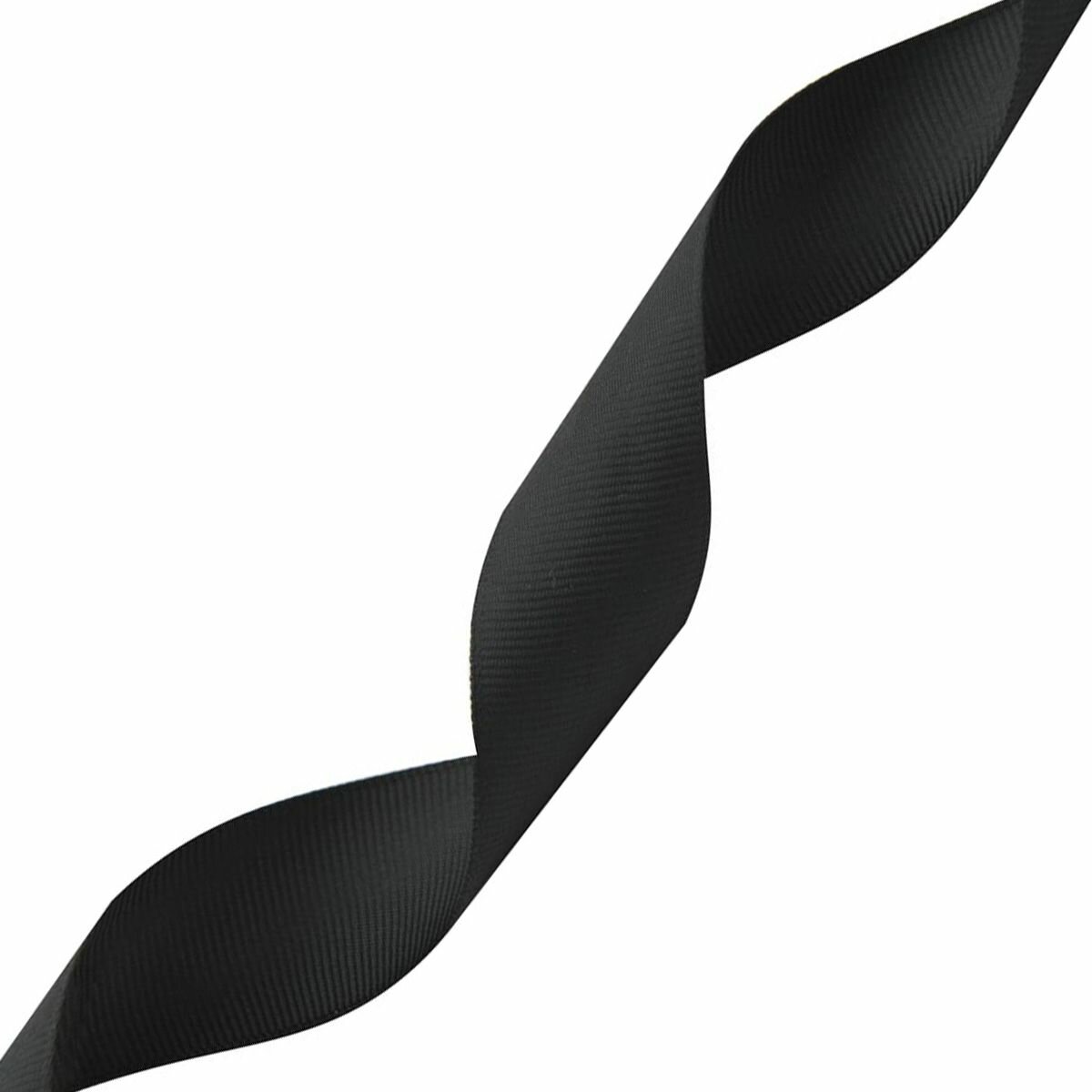 Лента репсовая 2,5см*18,28м (аналог 7702721) (160 черный)