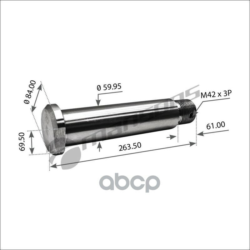 Палец балансира! M42x3/60x242/257 SW 70 BPW Mansons арт. TRS4703