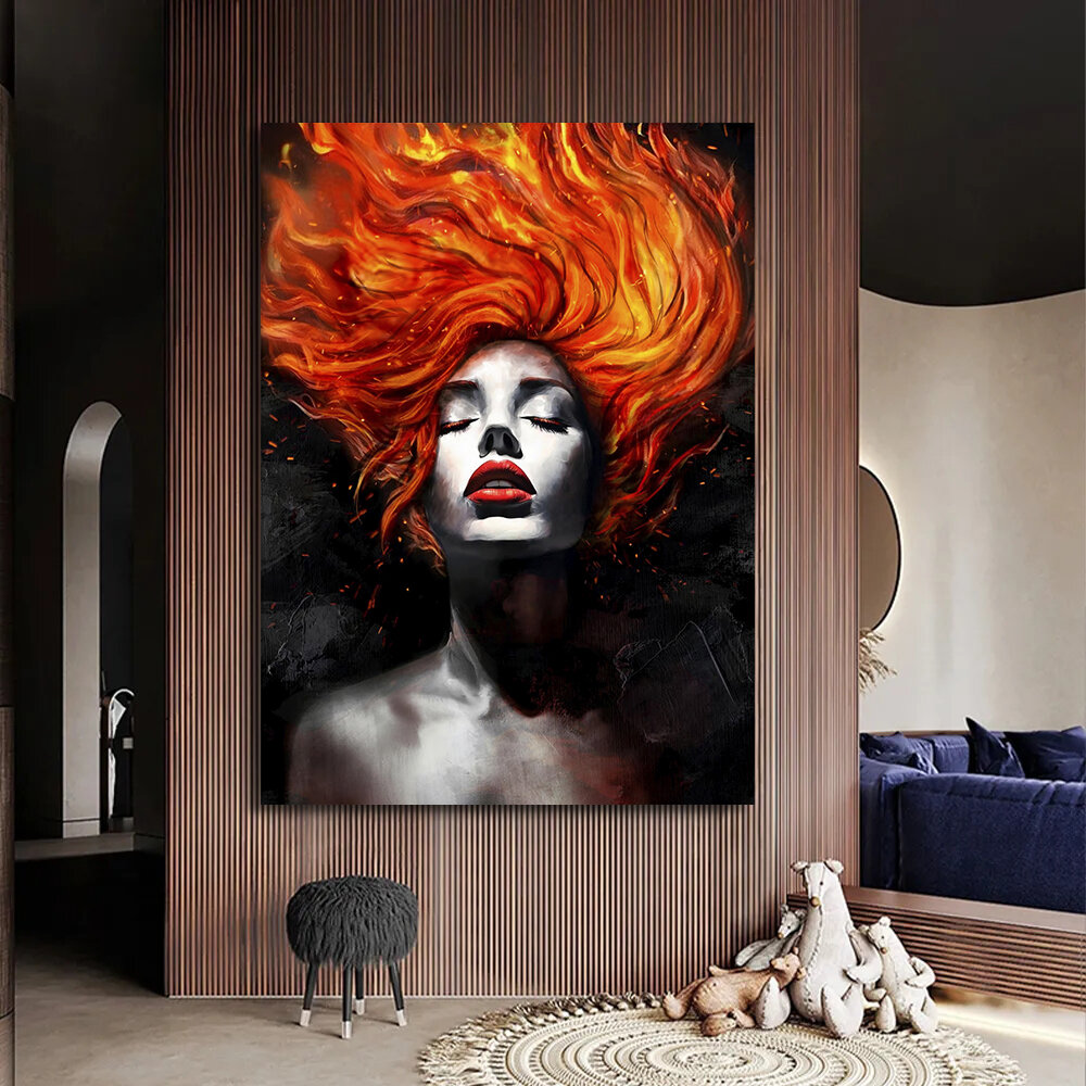 Мотивация / Картина девушка, картина на холсте девушка / в салон красоты, 20х30 см.