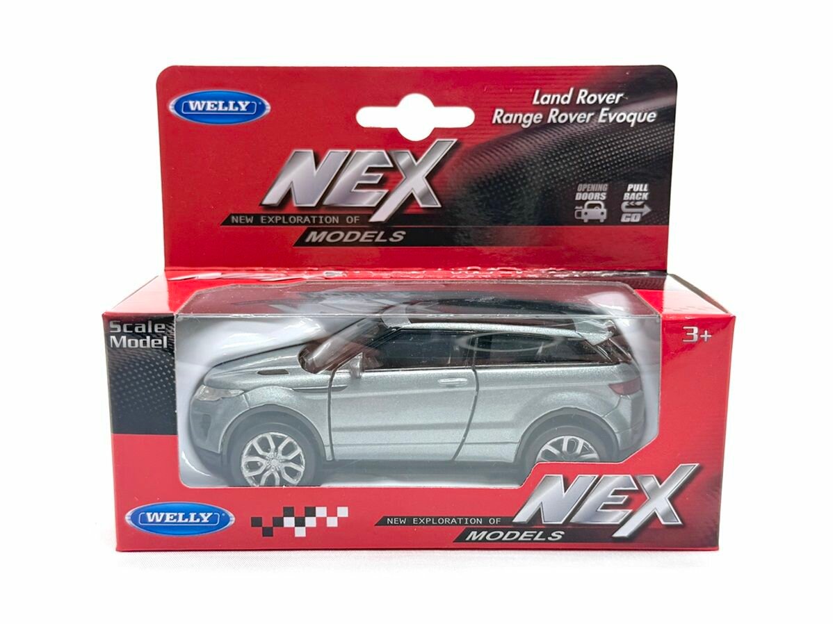 Машинка Welly Land Rover Range Rover Evoque, серый, арт.43649W