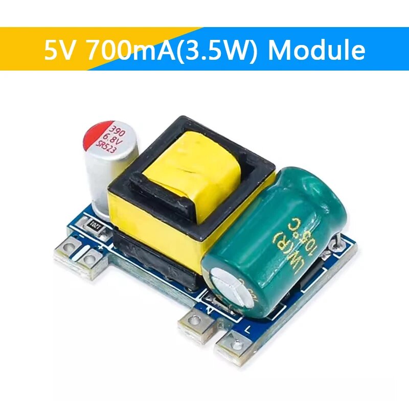 1-10 шт. AC-DC 220 В до 5 В понижающий преобразователь 5 В 700 мА изолированный импульсный модуль питания 3,5 Вт понижающий регулятор прецизионный модуль питания
