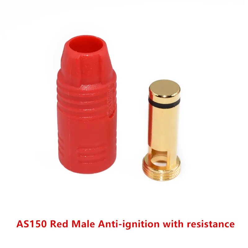 Разъем AS150 Red Male Anti-ignition with resistance