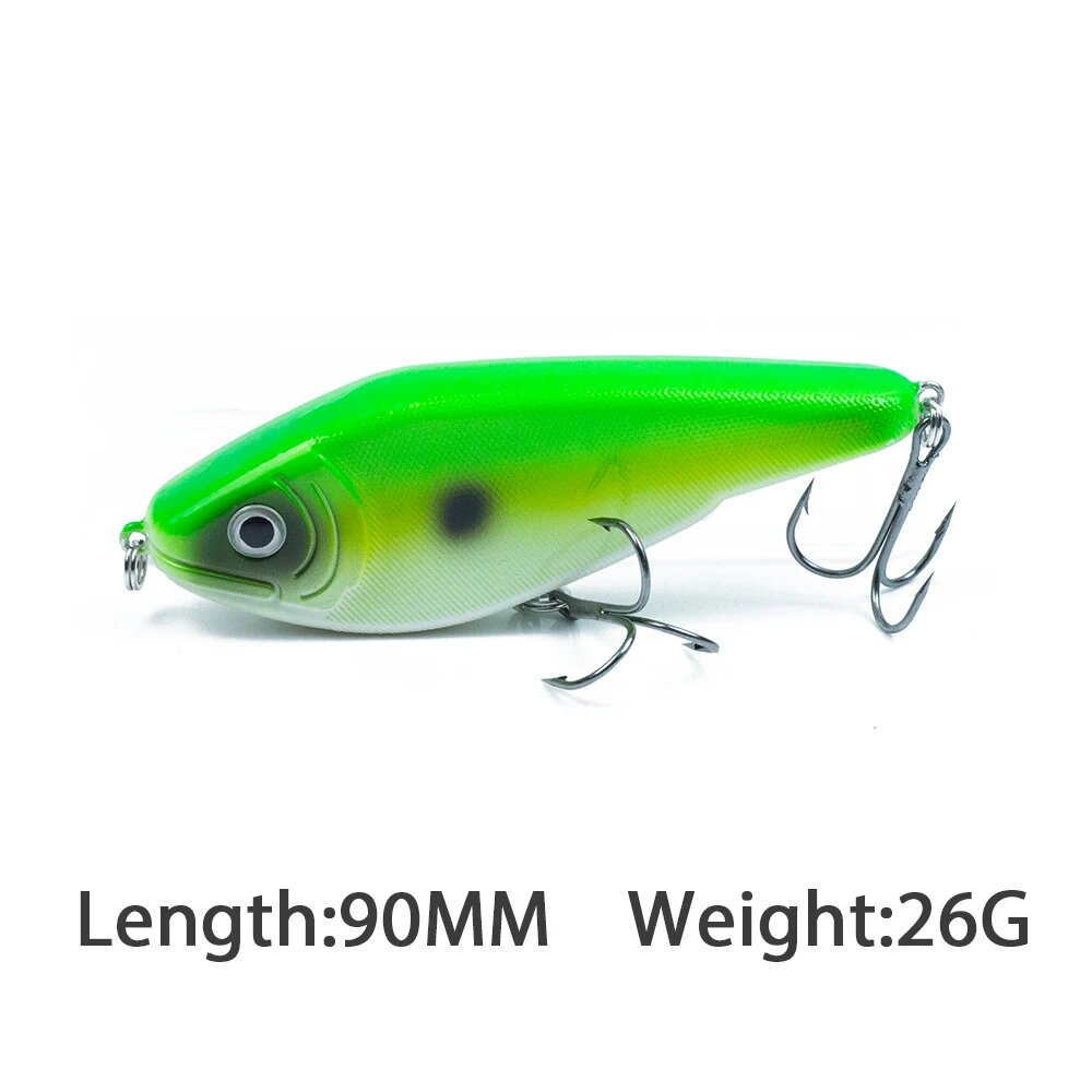 Hanlin Glide Jerkbait 90мм, Зеленый JKB090-03